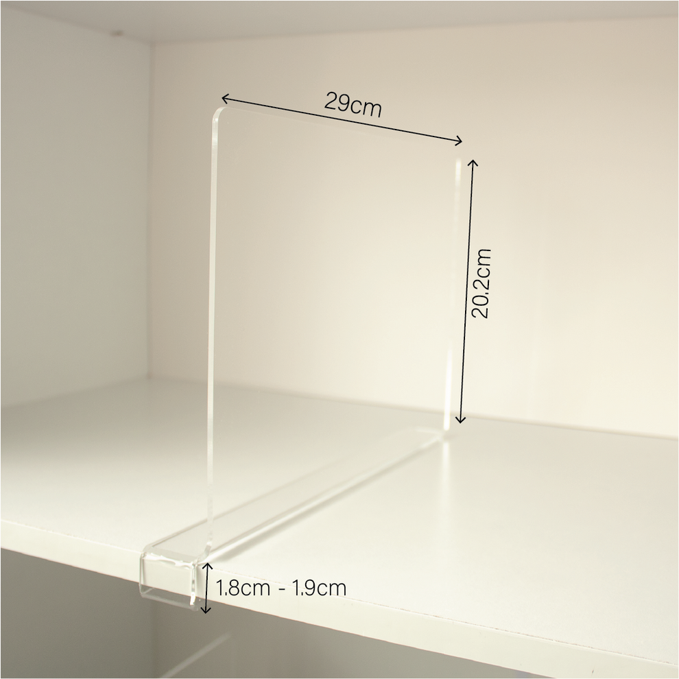 Clear Shelf Divider – Sort My House